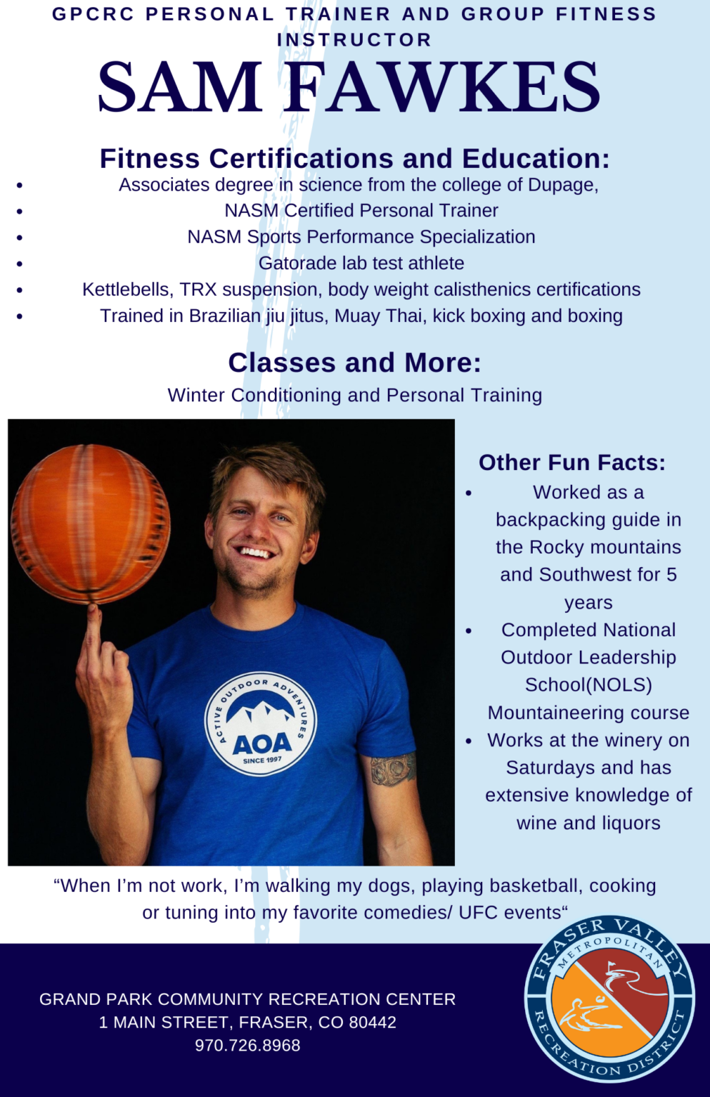 Fitness Area | Fraser Valley Metro Recreation District